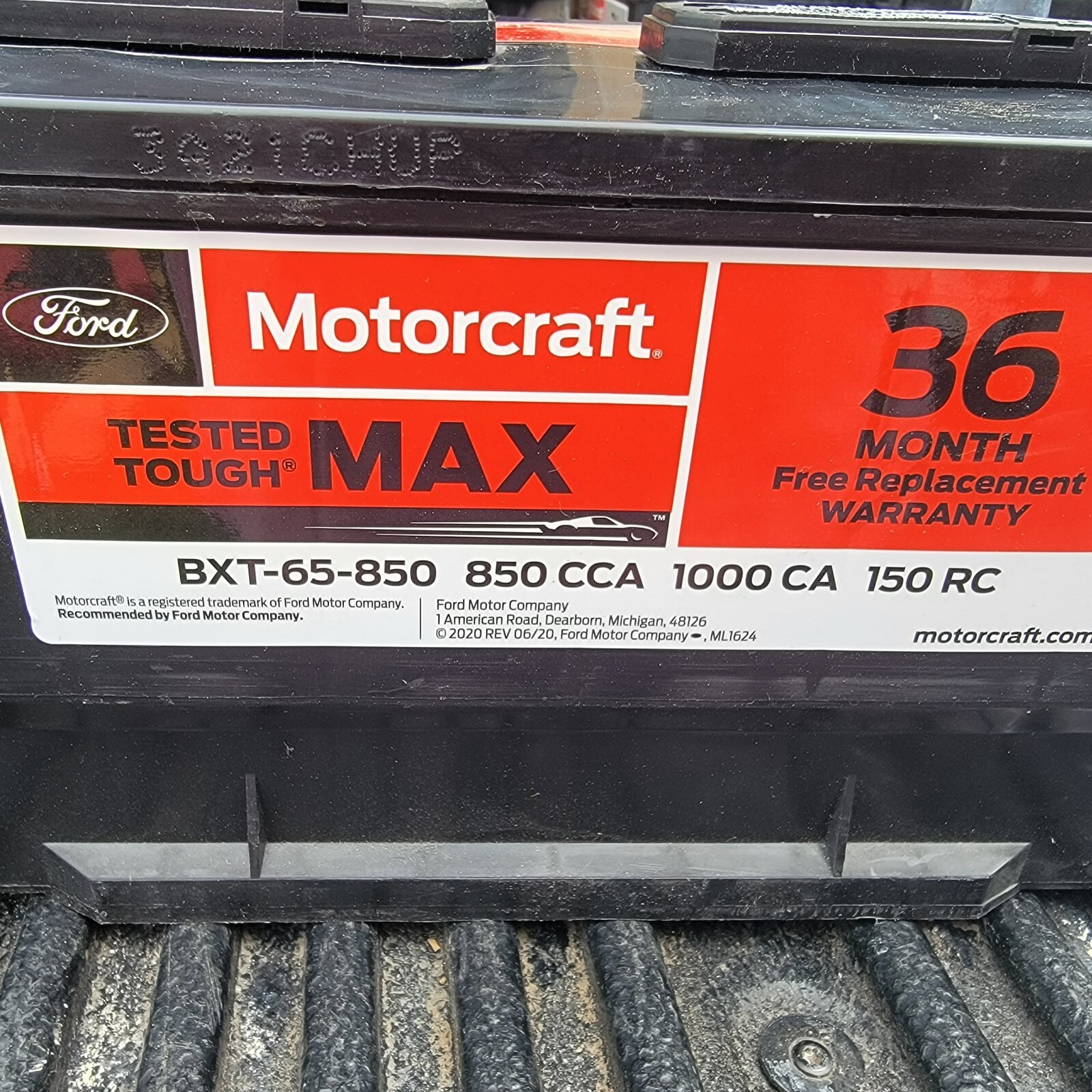 New Ford Motorcraft Oem Battery Bxt-65-850 Cca Tested Tough Max 1000 Ca ...