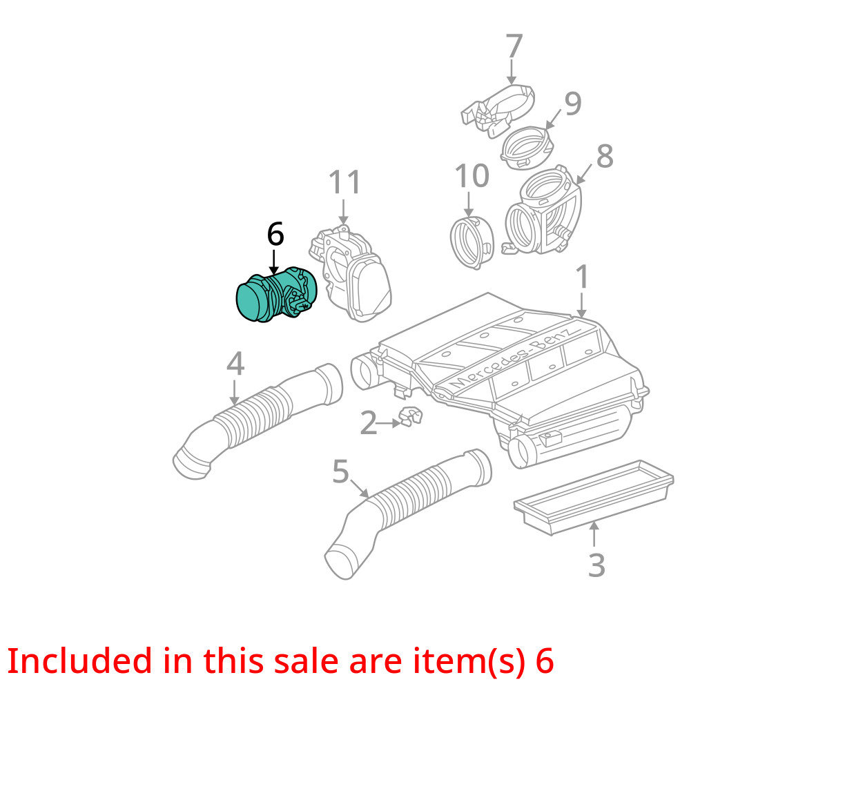 Used 2002 E-class Mass Air Flow Meter Sensor Maf Oem 80k Miles ...