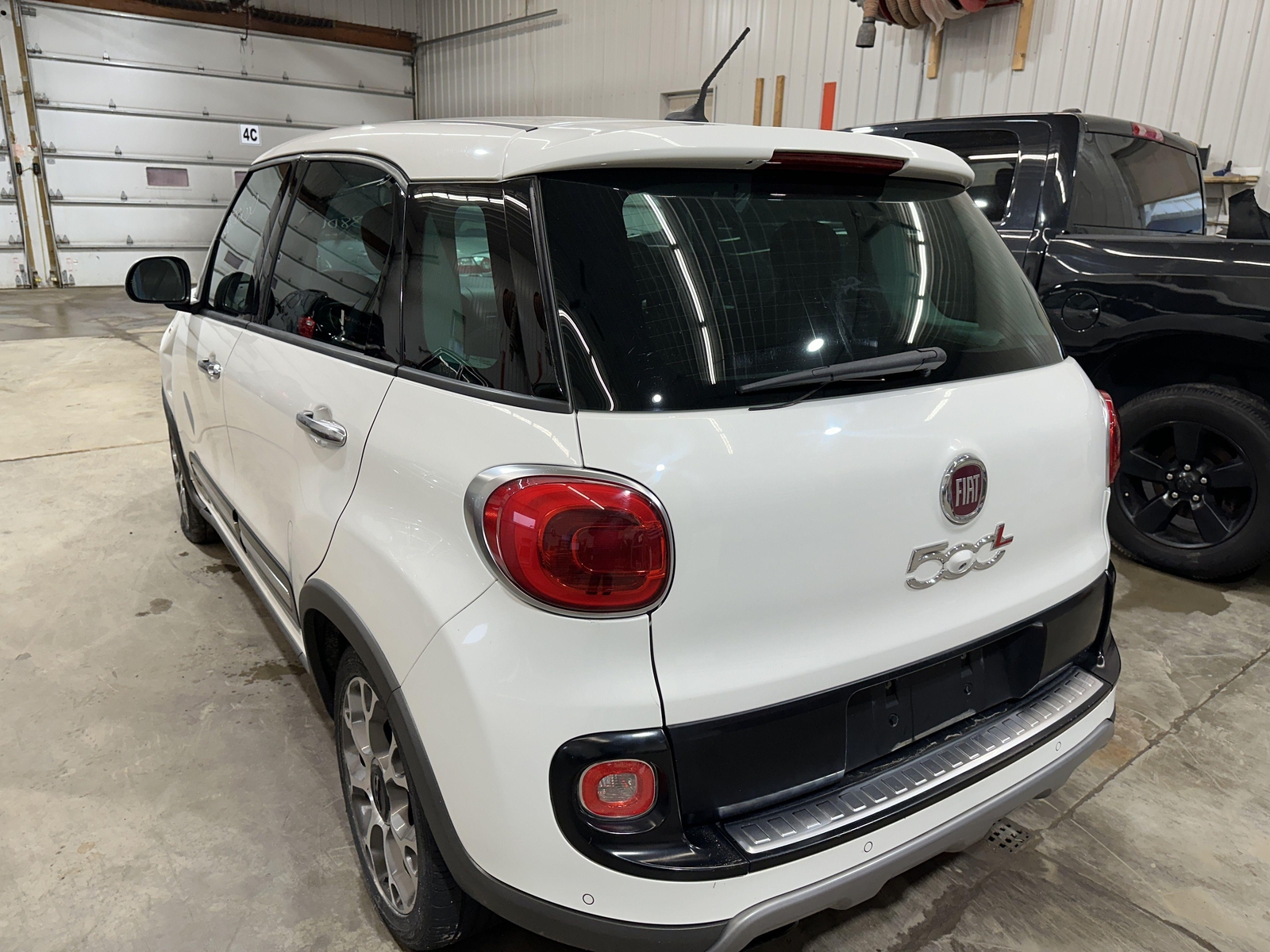 Used 14-17 Fiat 500 4 Door Rear Bumper Cover Bianco White Paint Pw3 for ...