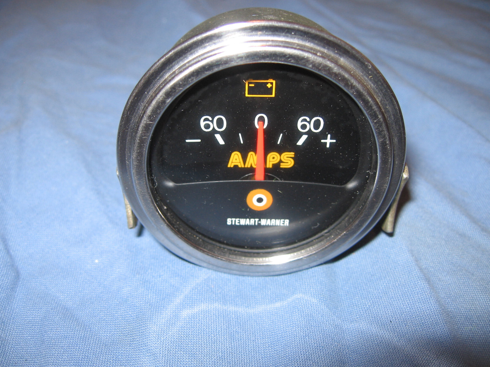 Used 1960 1960 Stewart Warner Amp Ammeter Sw + - Gauge Target Logo Amc ...