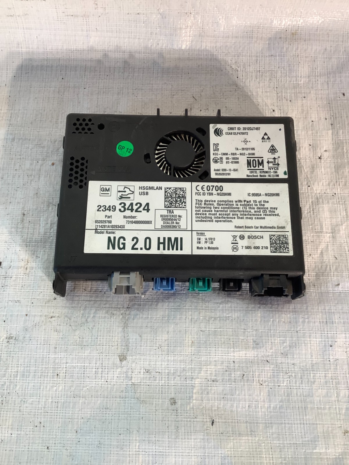 Used 2015 Silverado Gm Human Machine Interface Control Module 23493424 ...