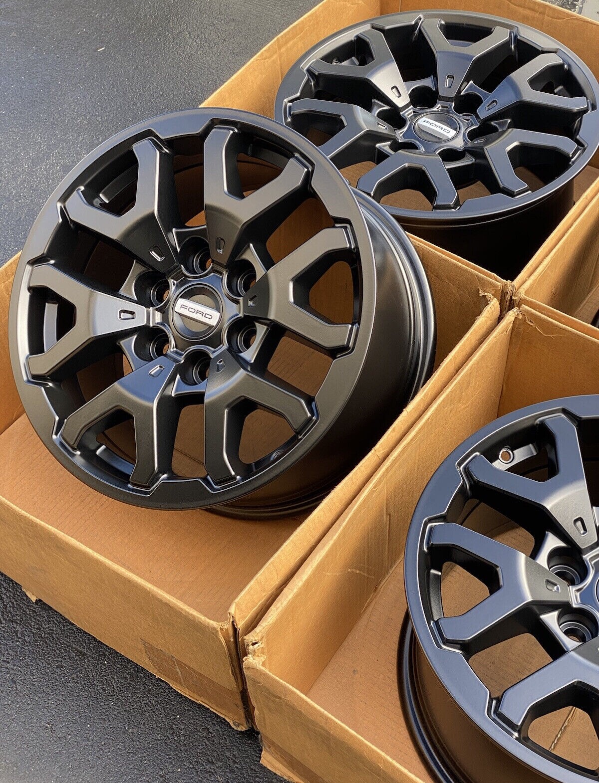 Used 2017 2021-2022 Ford F150 F-150 Raptor Factory Wheels Satin Black ...