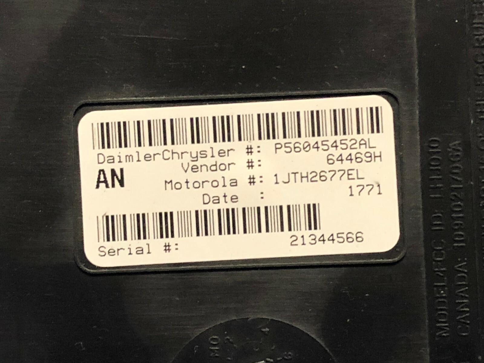Used 2001 Dodge Dakota Ctm P56045452al Central Timing Module Unit Ctu ...
