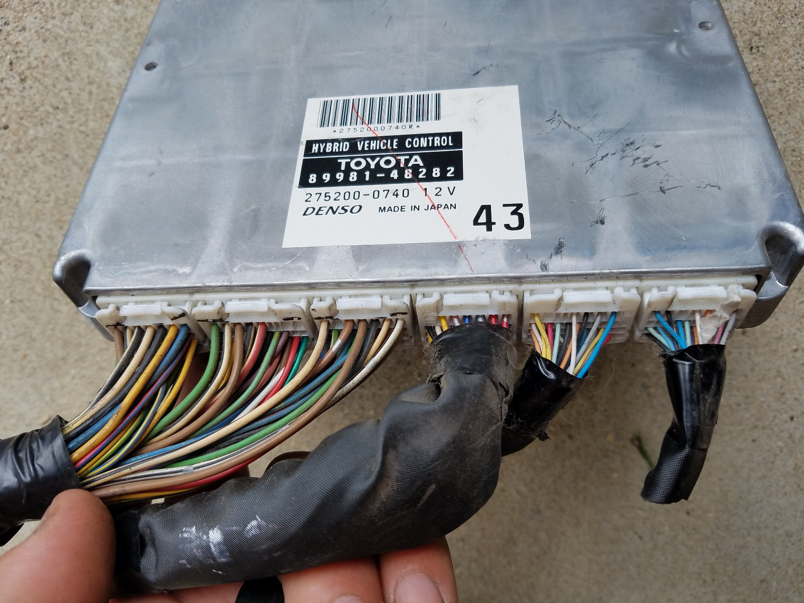 Used 2007 Toyota Highlander Hybrid Engine Control Module Computer 89981 ...