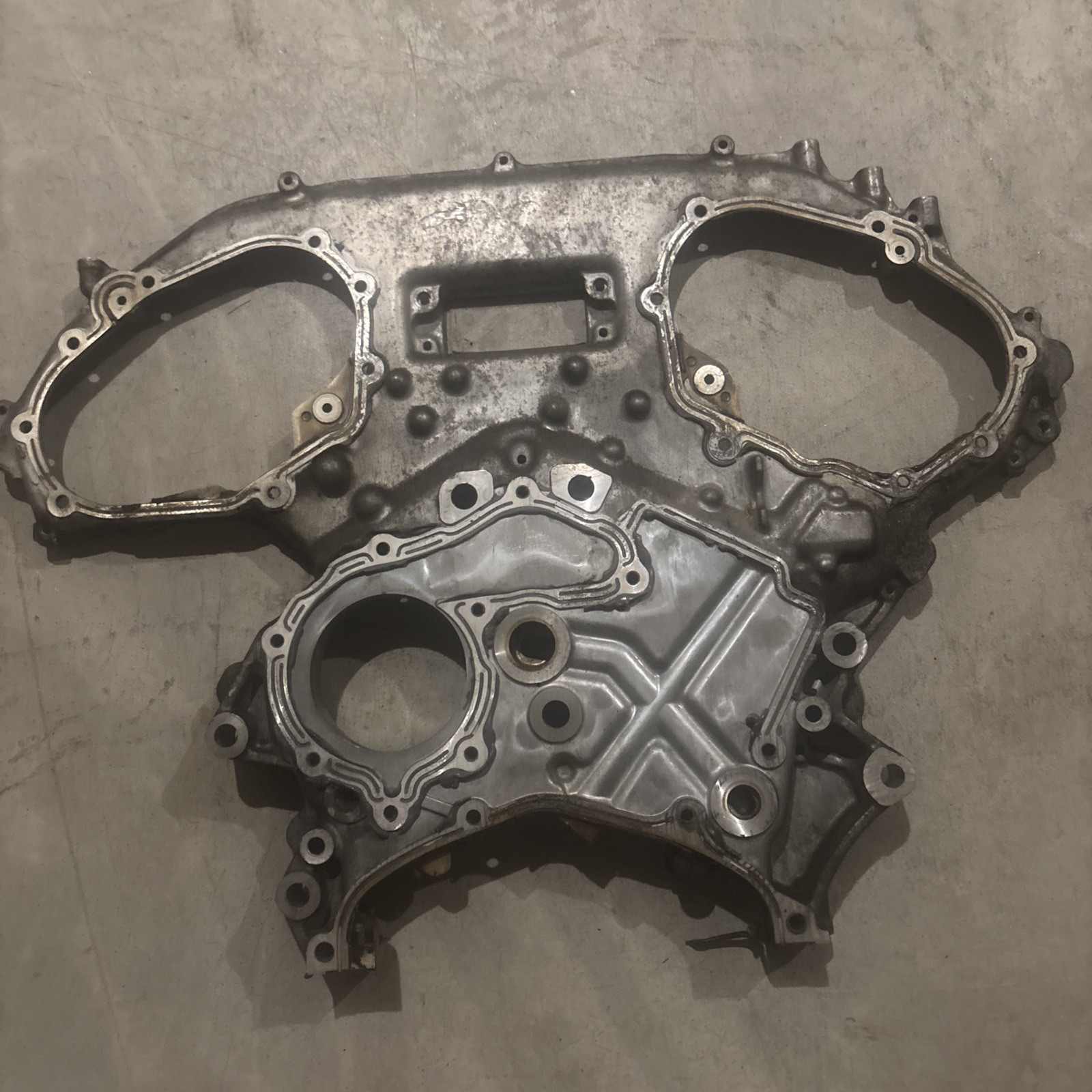 Used 2004 Nissan 350z Vq35de Engine Rear Timing Chain Cover Plate ...