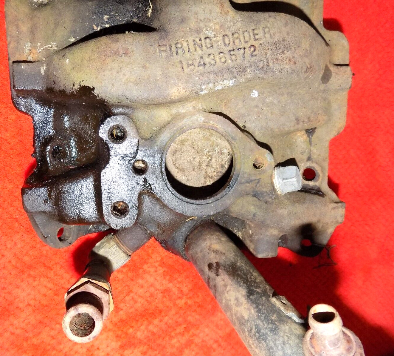 Used 1963 1960's Chevy C40 C50 C60 Truck 2bbl Intake Manifold 3919805 ...