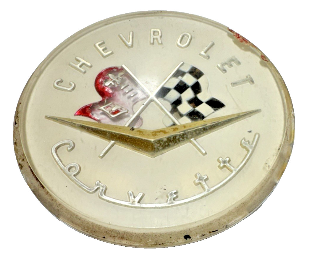 Used 1956-1957 Chevrolet Corvette C1 Front Nose Rear Trunk Emblem Oem ...