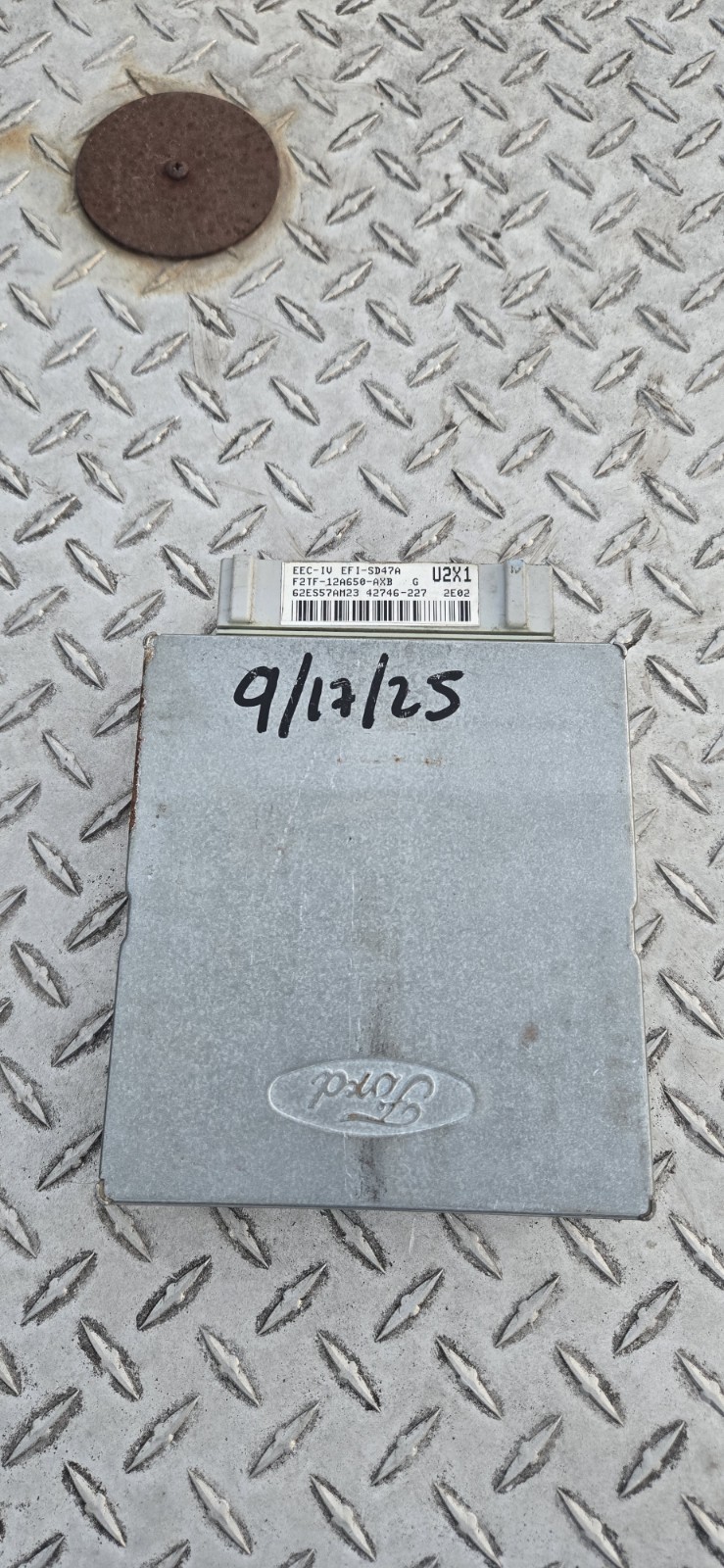 Used Oem Ford Eec-iv Ecm Ecu F2tf-12a650-axb U2x1 Sd47a Engine Comp ...