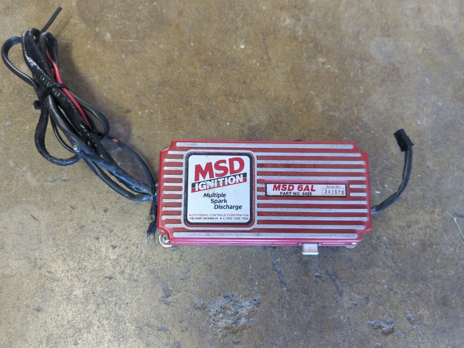 Used Msd 6al 6420 Ignition Box And Rev Limiter Nhra Drag Race for Sale ...