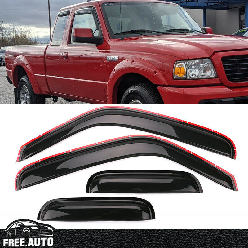 New For 99-11 Ford Ranger 99-00 Mazda B2500 Window Visor Rain Sun ...