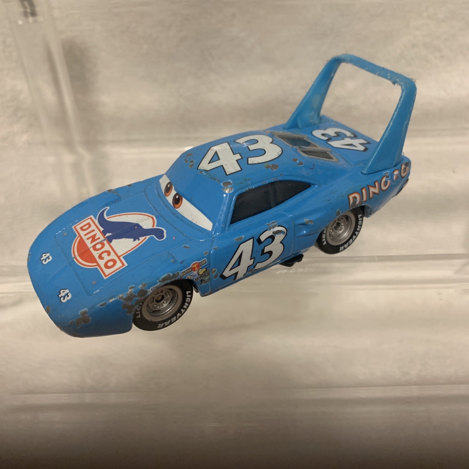 Used Disney Pixar Cars The King Dinoco Blue #43 Plymouth Superbird 1:55 ...