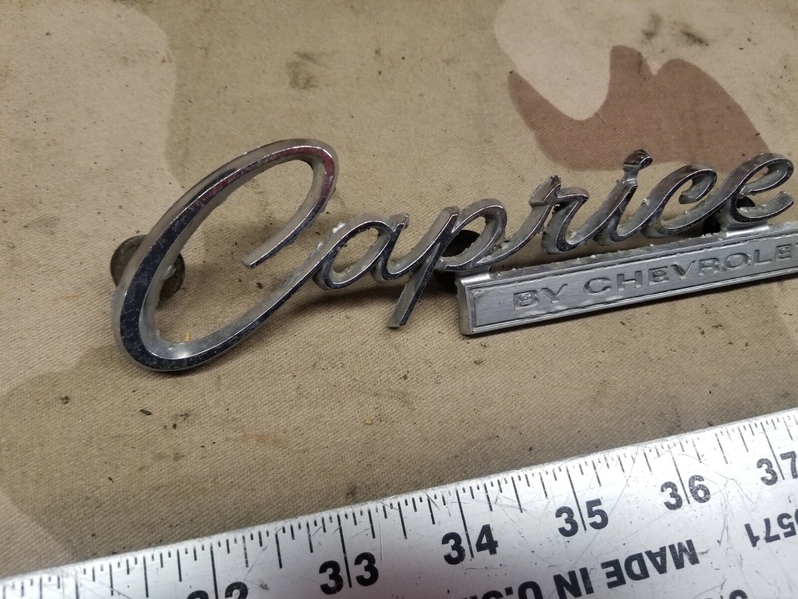 Used 1966 1966 Chevrolet Chevy Caprice Rear Emblem Chrome Oem Original ...