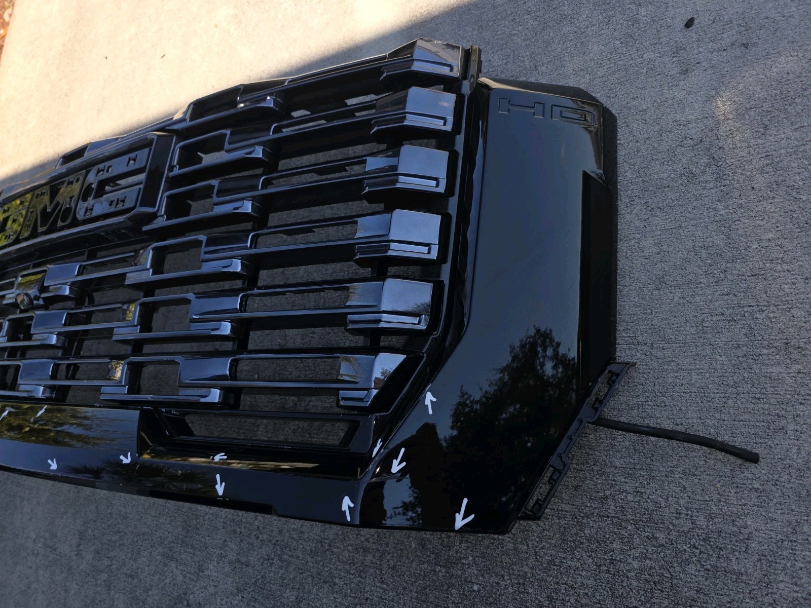 Used 2024-2025 Gmc Sierra Hd 2500 3500 Denali Ultimate Vader Grille Oem ...
