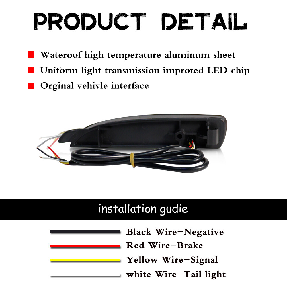 New 2pc For 2004-2008 Mazda 3 Red Lens Rear Bumper Reflectors Side ...