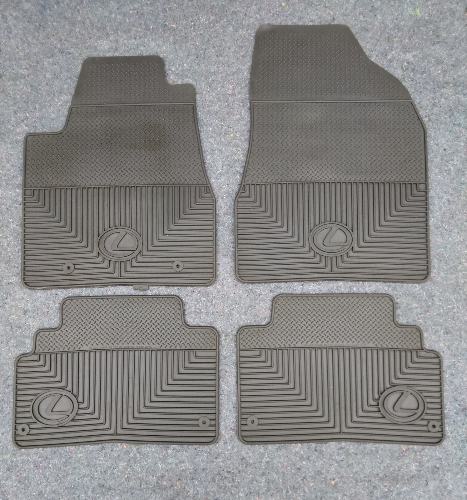 Used Lexus Oem Rx330 Rx350 2004-2009 Tan Rubber Floor Mats - Front ...