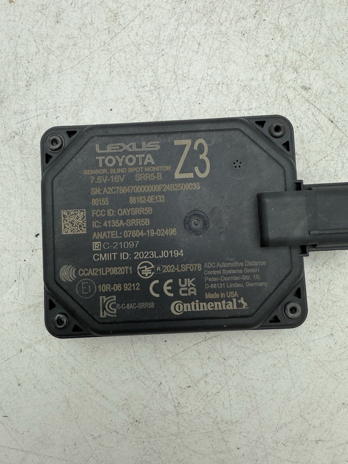 Used 2025-2026 Genuine Oem Rear Blind Spot Radar Sensor 88162-0e133 For ...