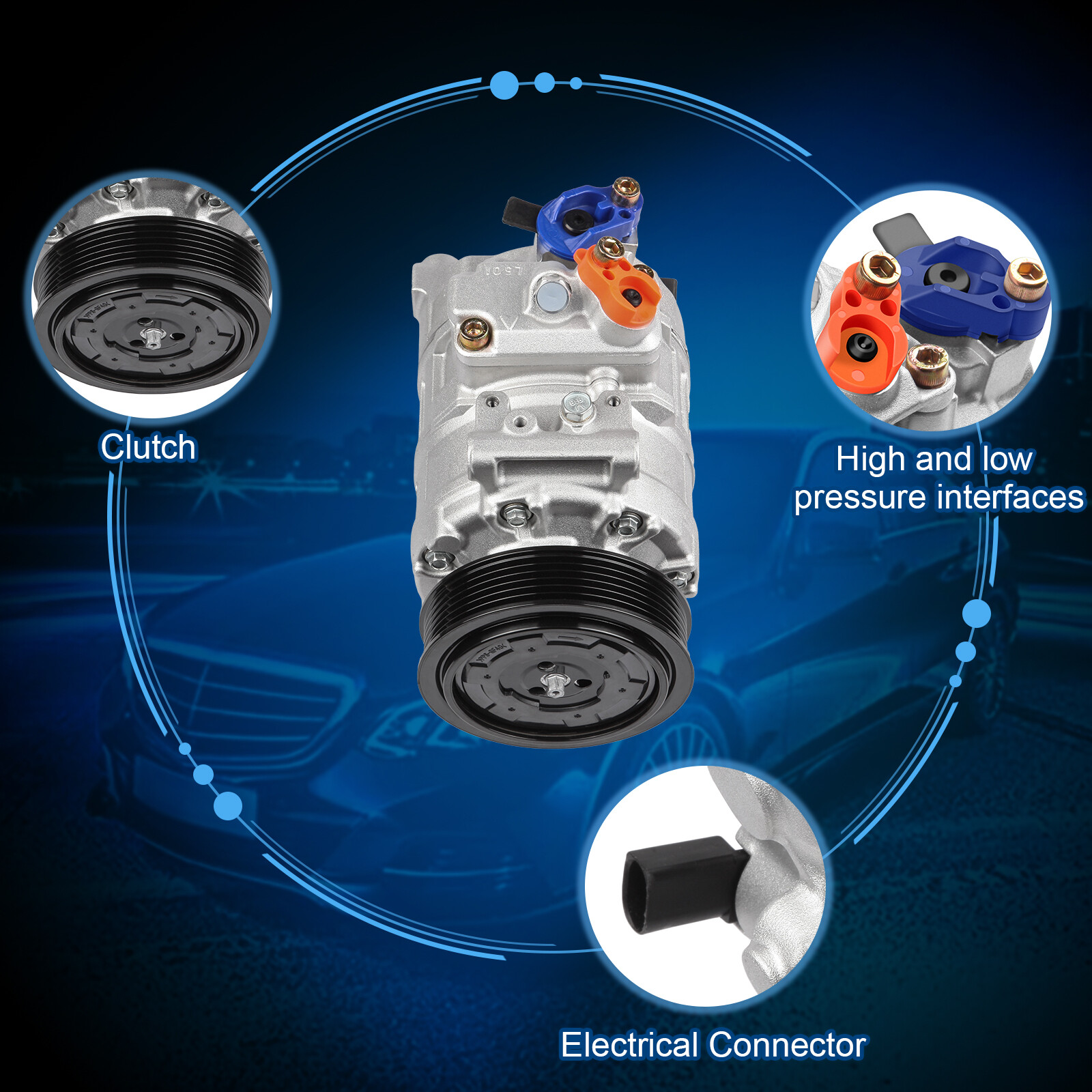 New Ac A/c Compressor For 06-13 2014 Volkswagen Jetta 06-10 Passat 2006 ...