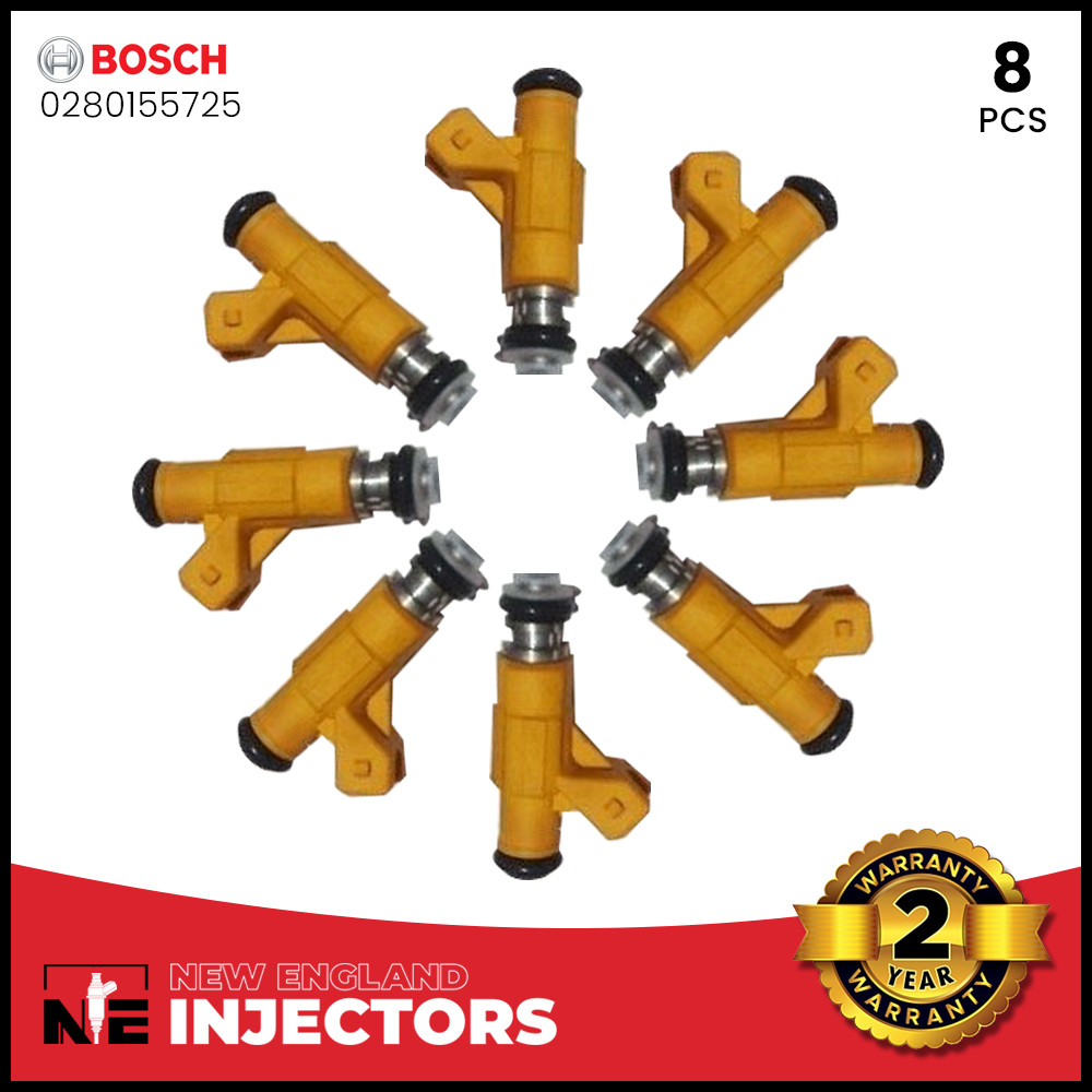 Remanufactured Bosch 0280155725 Fuel Injector Set V8 3.4l Ford Taurus ...