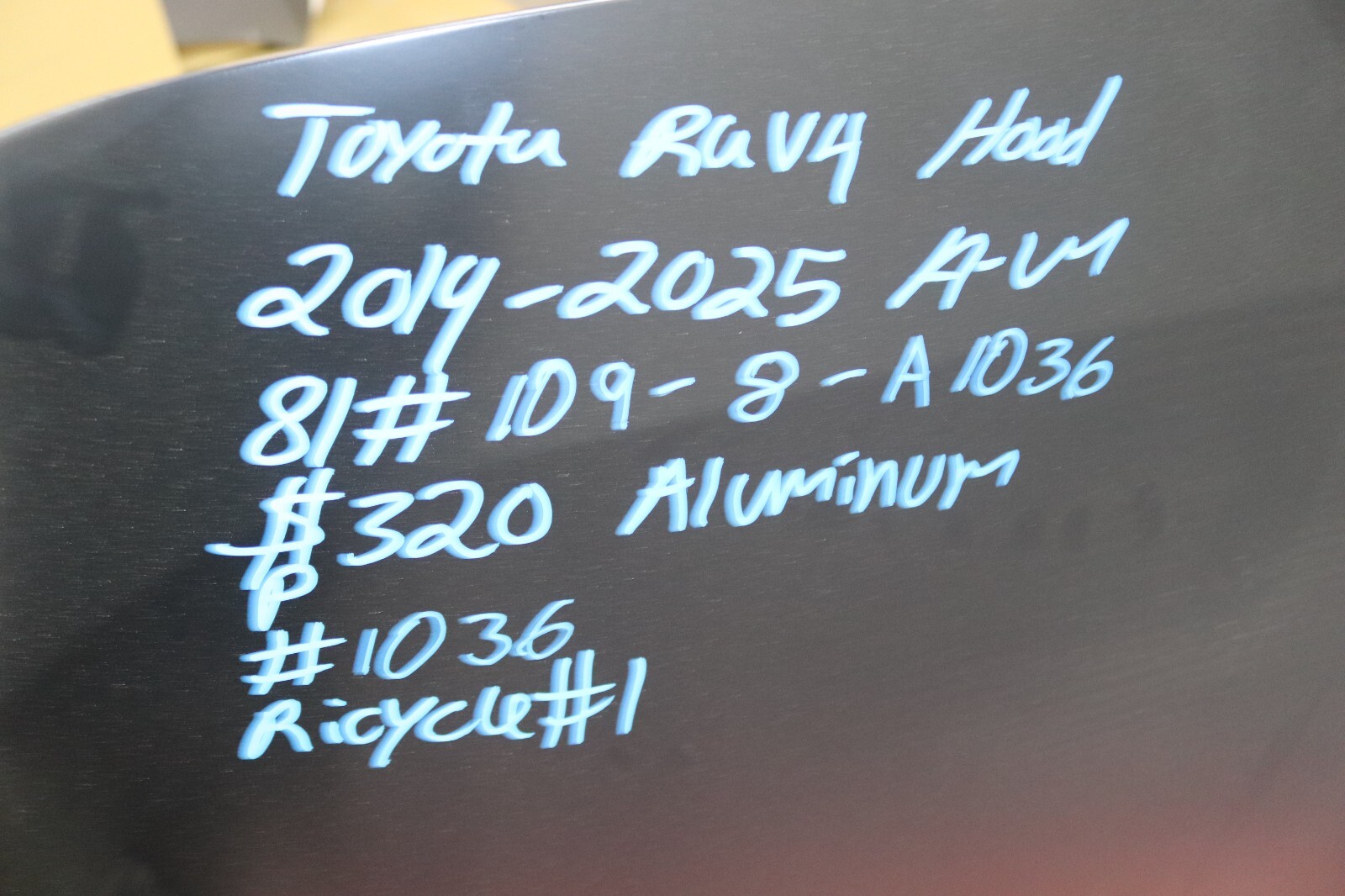 Used 2019 2025 Toyota Rav4 Front Hood Aluminum for Sale | 2019 2025 ...