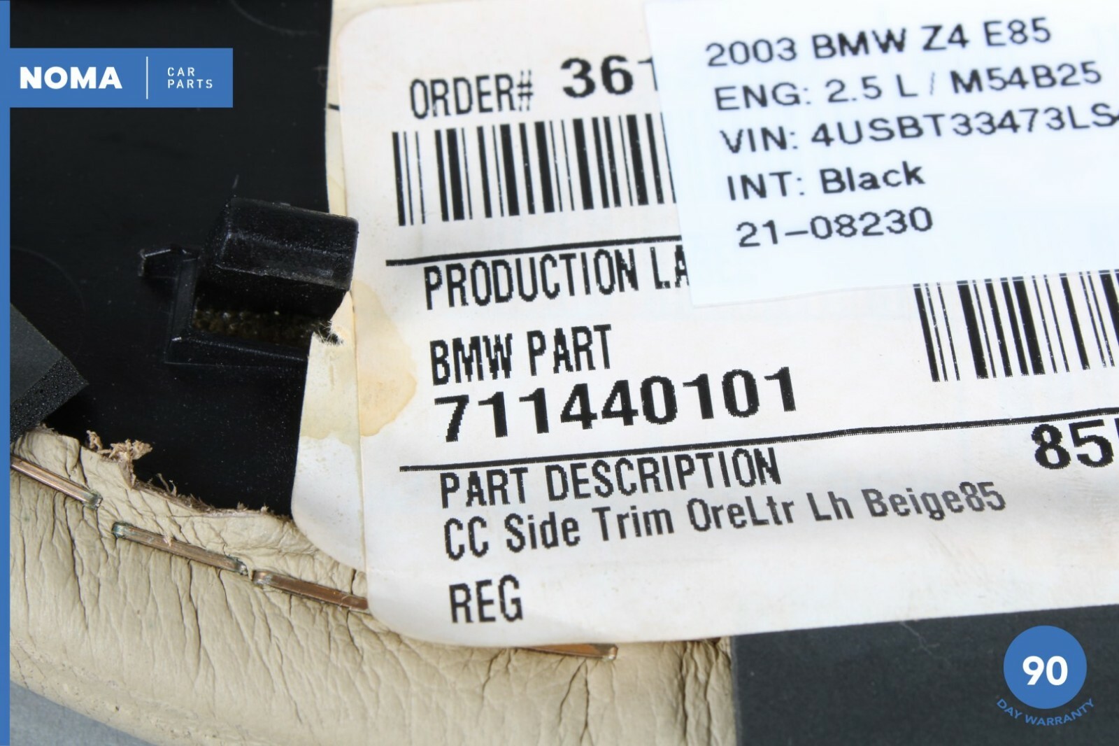 Used 2002-2008 Bmw Z4 E85 E86 Front Right Side Center Console Knee ...