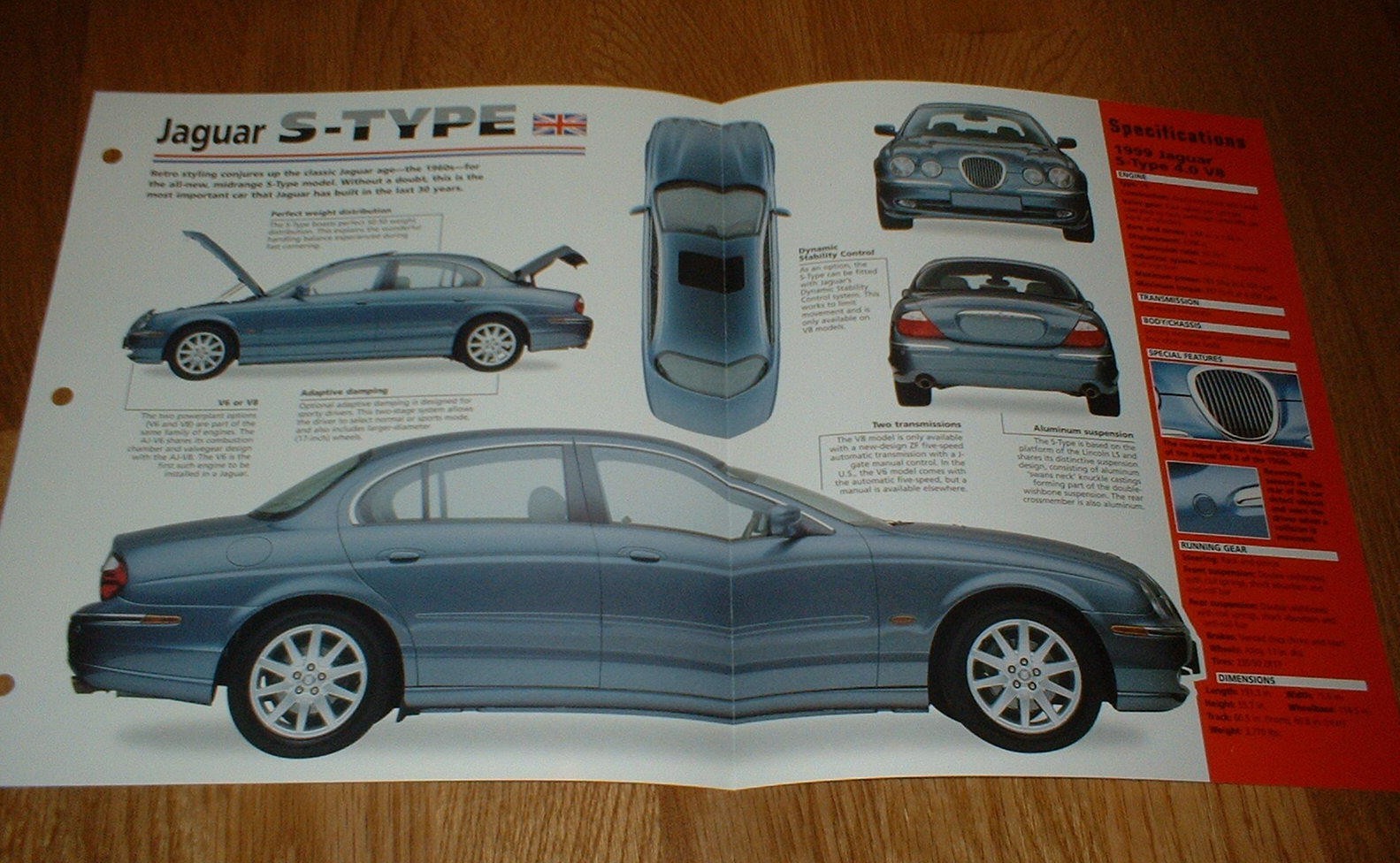 Used 1998-1999 1999-2000 Jaguar S-type 4.0 V8 Original Imp Brochure ...