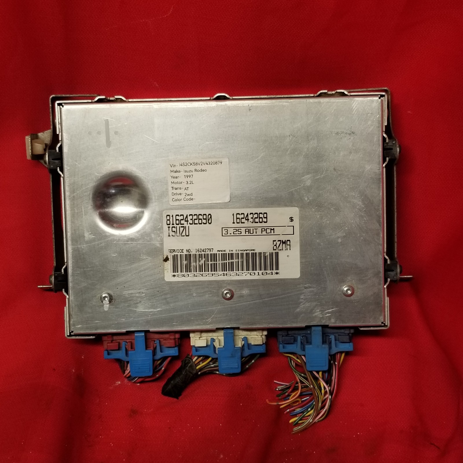 Used 1997 Isuzu Rodeo 8162432790 Pcm Ecm Ecu Control Module 16243269 ...