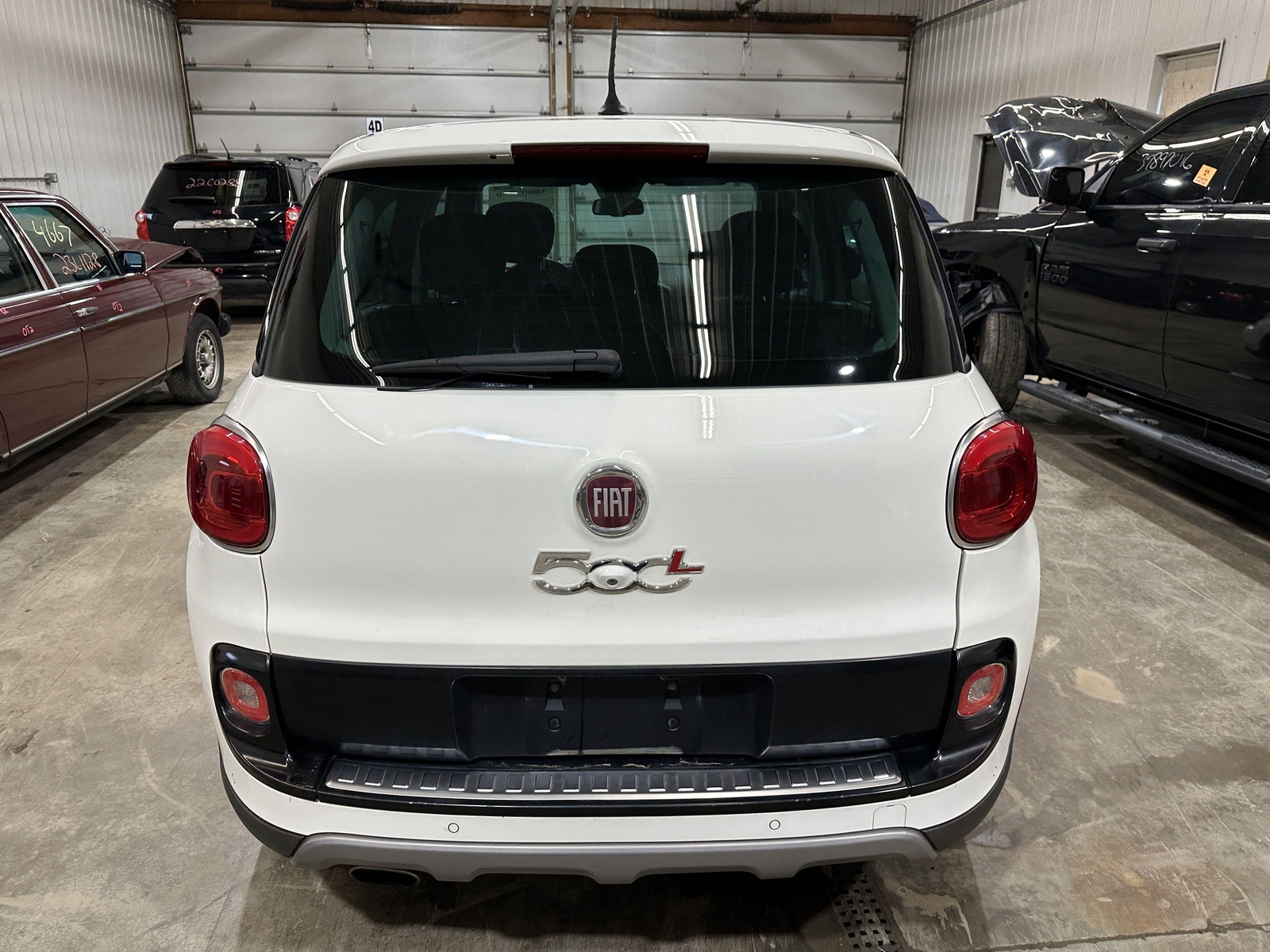 Used 14-17 Fiat 500 4 Door Rear Bumper Cover Bianco White Paint Pw3 for ...