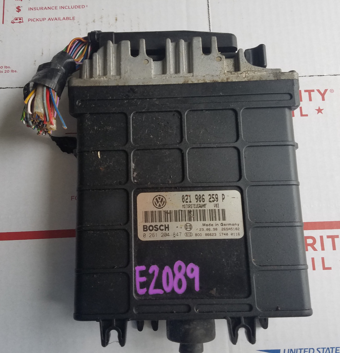 Used 1997-2001 Vw Eurovan Ecm Ecu Engine Control Module Computer ...