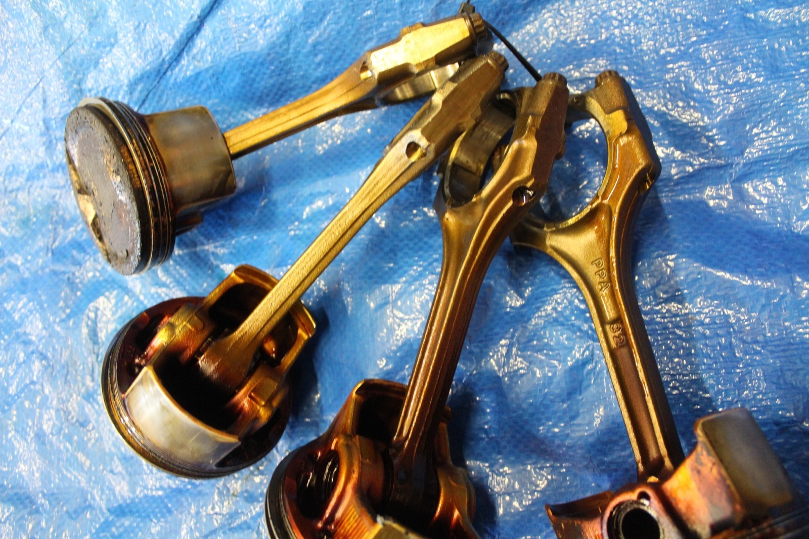 Used 2003-2005 Honda Accord Oem Factory Pistons & Rods Assembly K24a4 ...