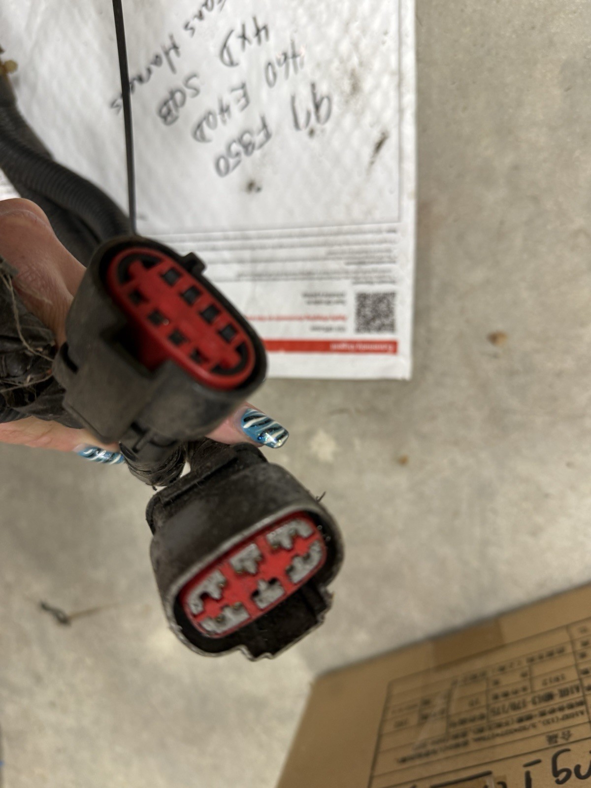 Used 1992 1997 1997 Ford Obs F150 Bronco F250 F350 E4od Trans Wire Harness Gas Diesel 4x4 for ...