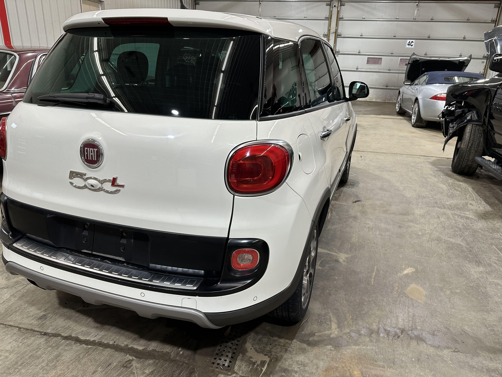 Used 14-17 Fiat 500 4 Door Rear Bumper Cover Bianco White Paint Pw3 for ...