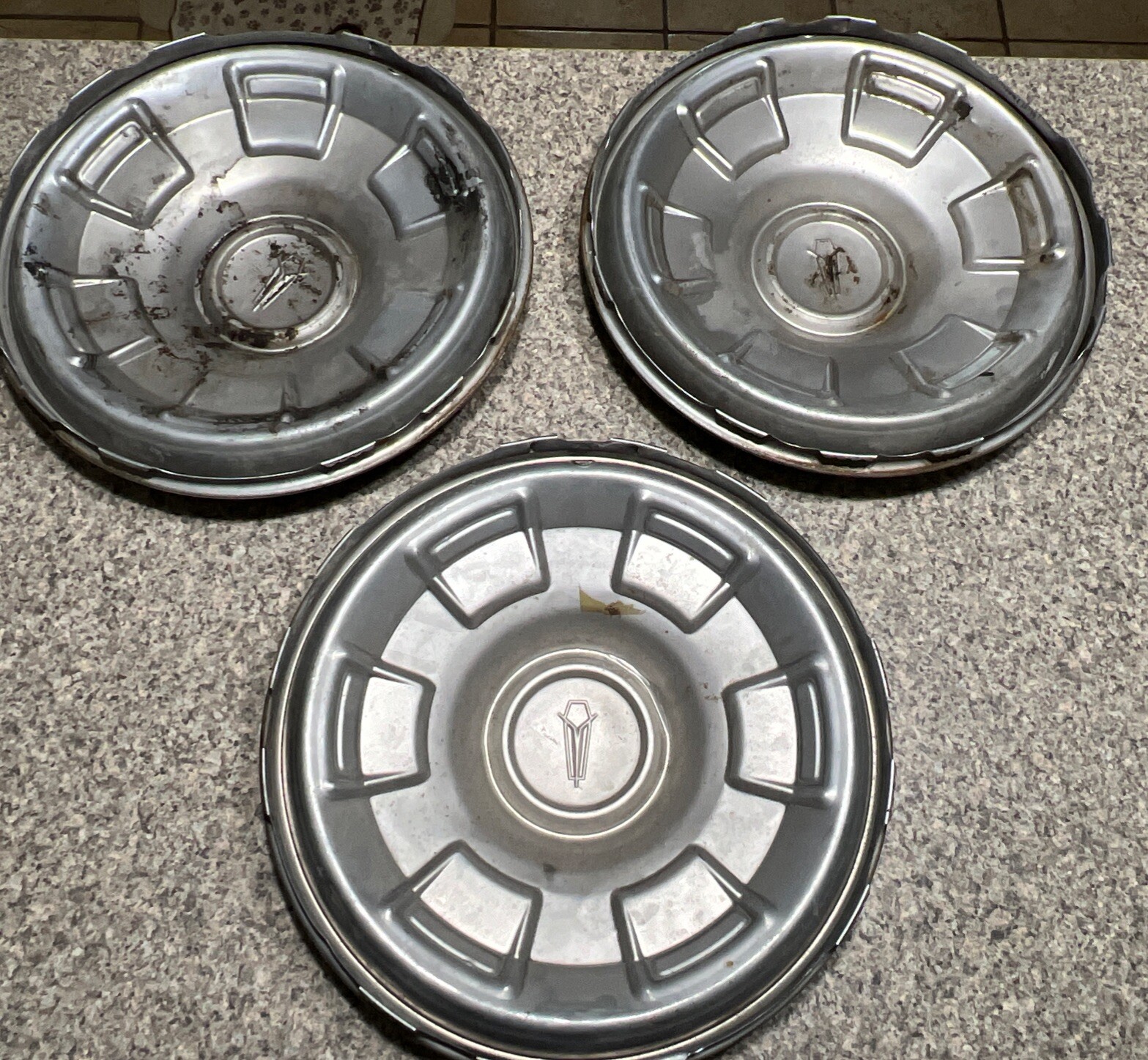 Used 3 Oem Mopar 14" Hub Caps Wheel Covers 320 1967-1969 Barracuda ...