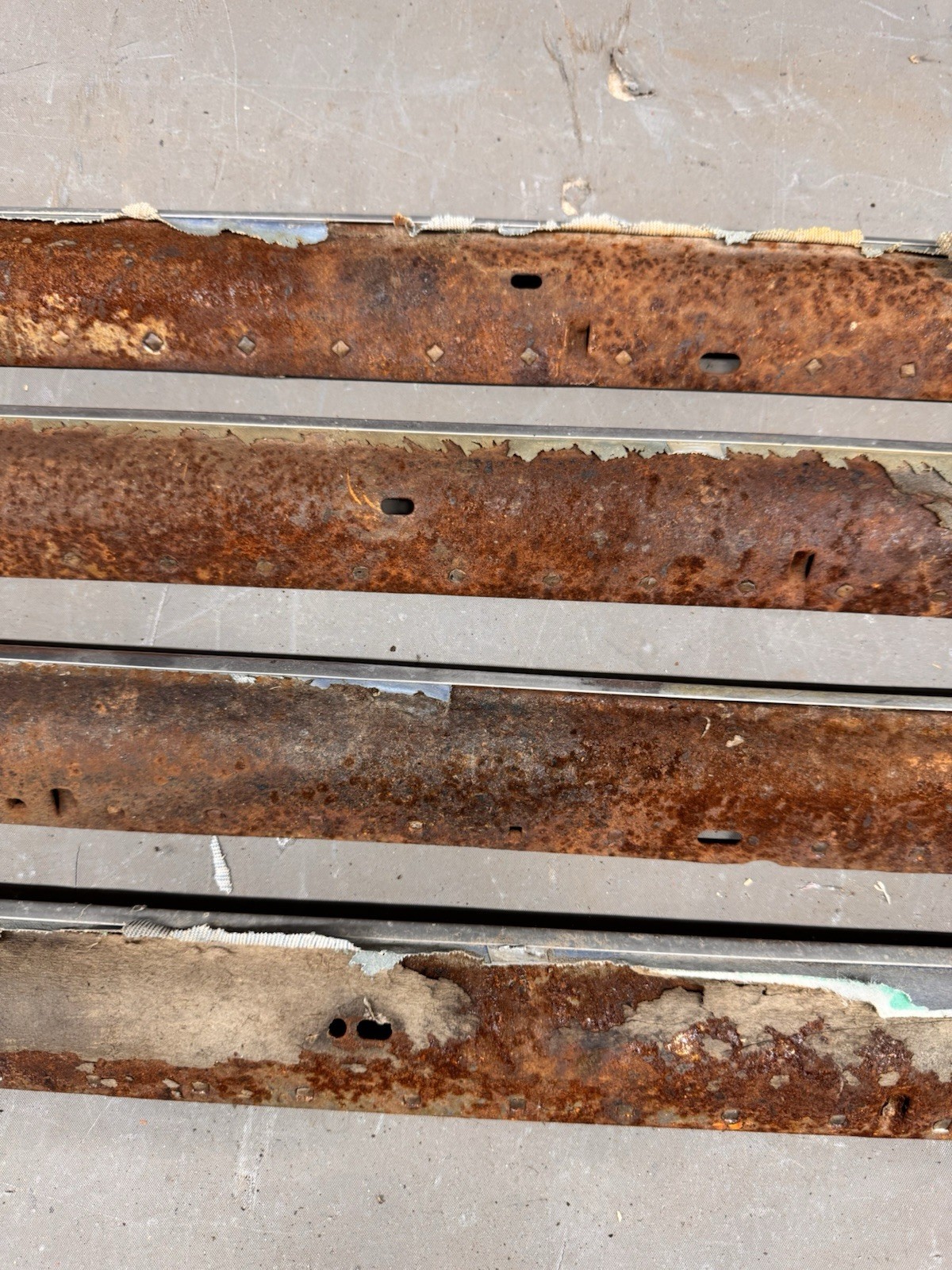 Used 1963-1964 Chevy Impala 4 Door Panel Top Upper Rails Belair ...