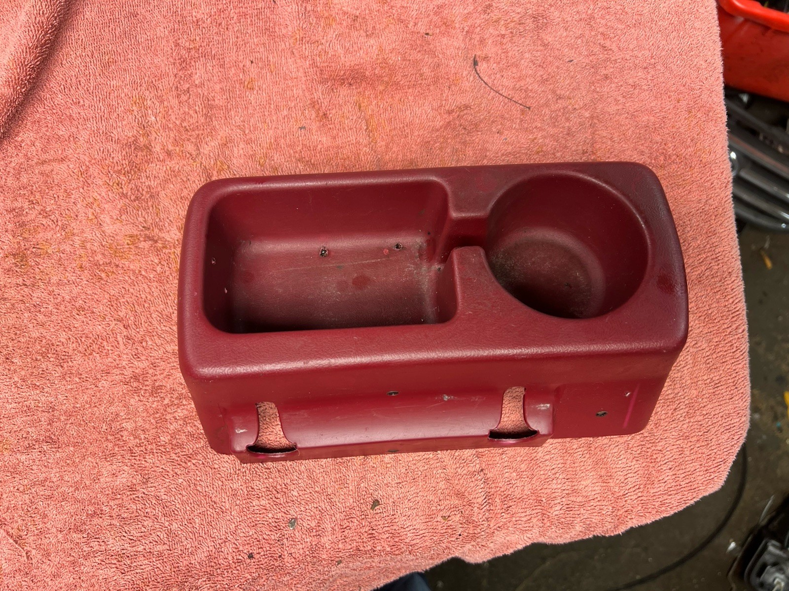 Used 1992-1996 Ford F-150 F-250 F-350 Red Cup Holder Mounted Bench ...
