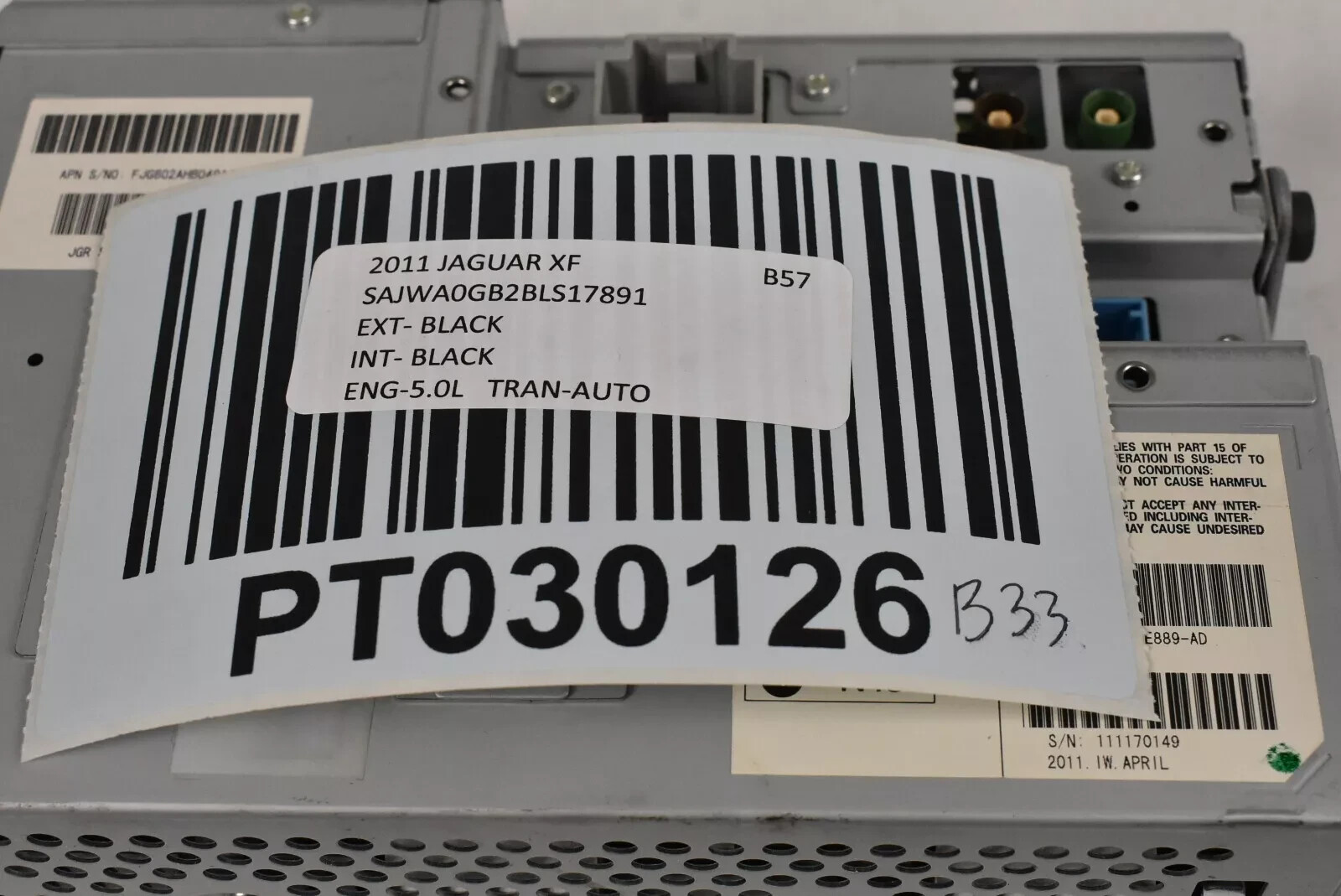 Used 2009-2011 Jaguar Xf Xfr X250 Radio Navigation Info Display Screen ...