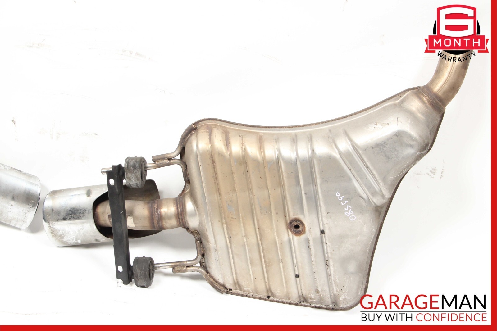 Used 07-09 Mercedes W221 S450 S550 S600 Amg Sport Rear Exhaust Muffler ...