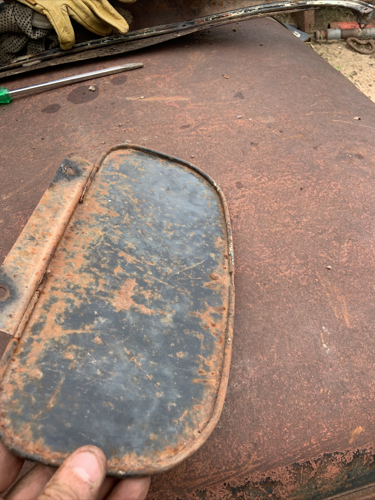 Used 1935 1936 Ford Pickup Truck Cab Dash Glove Box Door Nice Shape for ...