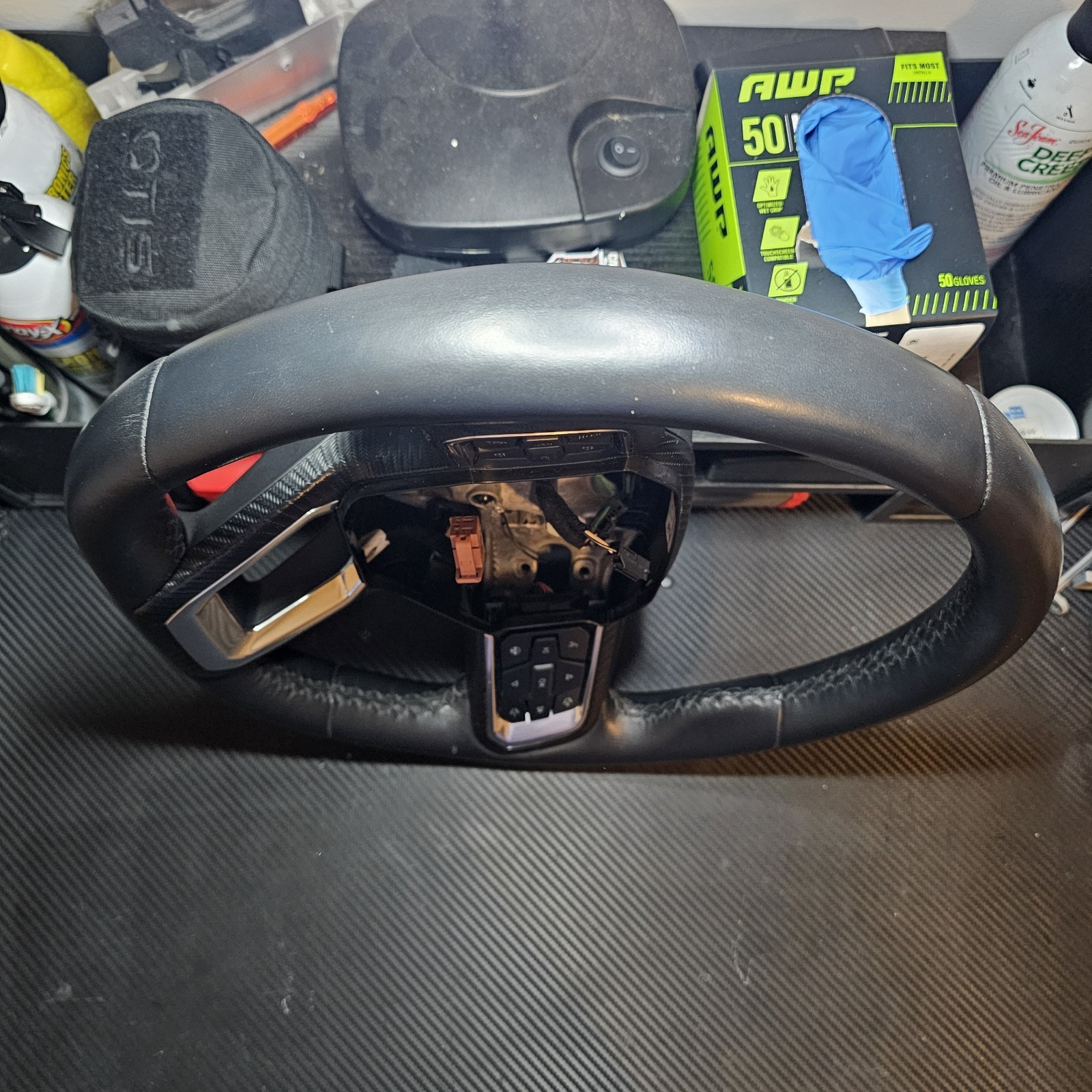 Used Oem 2024-2026 Mustang Leather Steering Wheel Heated W/ Automatic ...