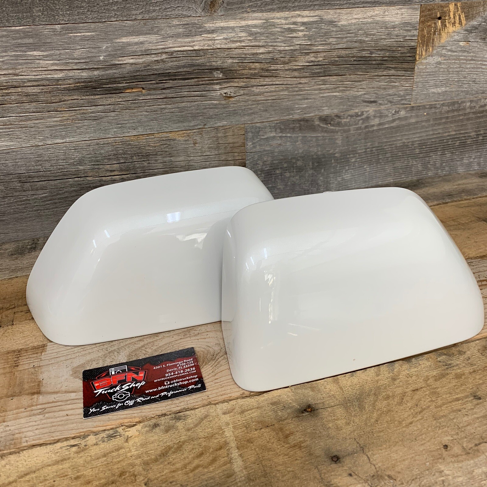 New Oem 17+ Ford Super Duty Painted Mirror Caps - Platinum White ...