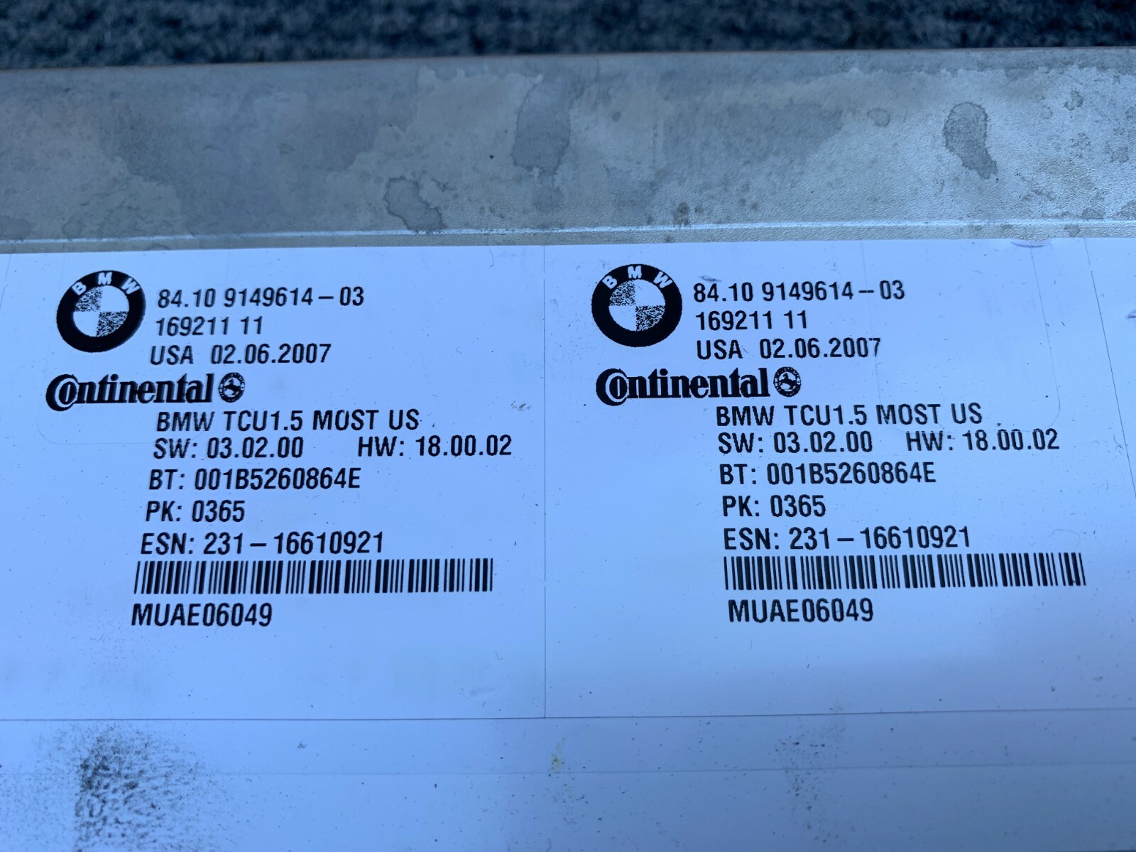 Used Bmw E60 E63 2008-2010 M5 M6 550 535 Bluetooth Telamtics Module Oem ...