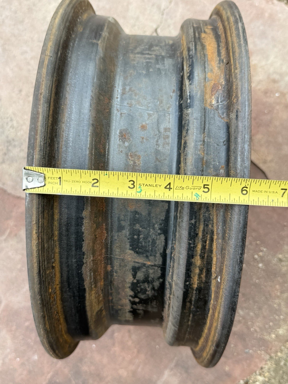 Used 2014 1960’s Chevy Steel 5 X 4.75 Wheel Rim 14x5 Stamped R C Raised ...
