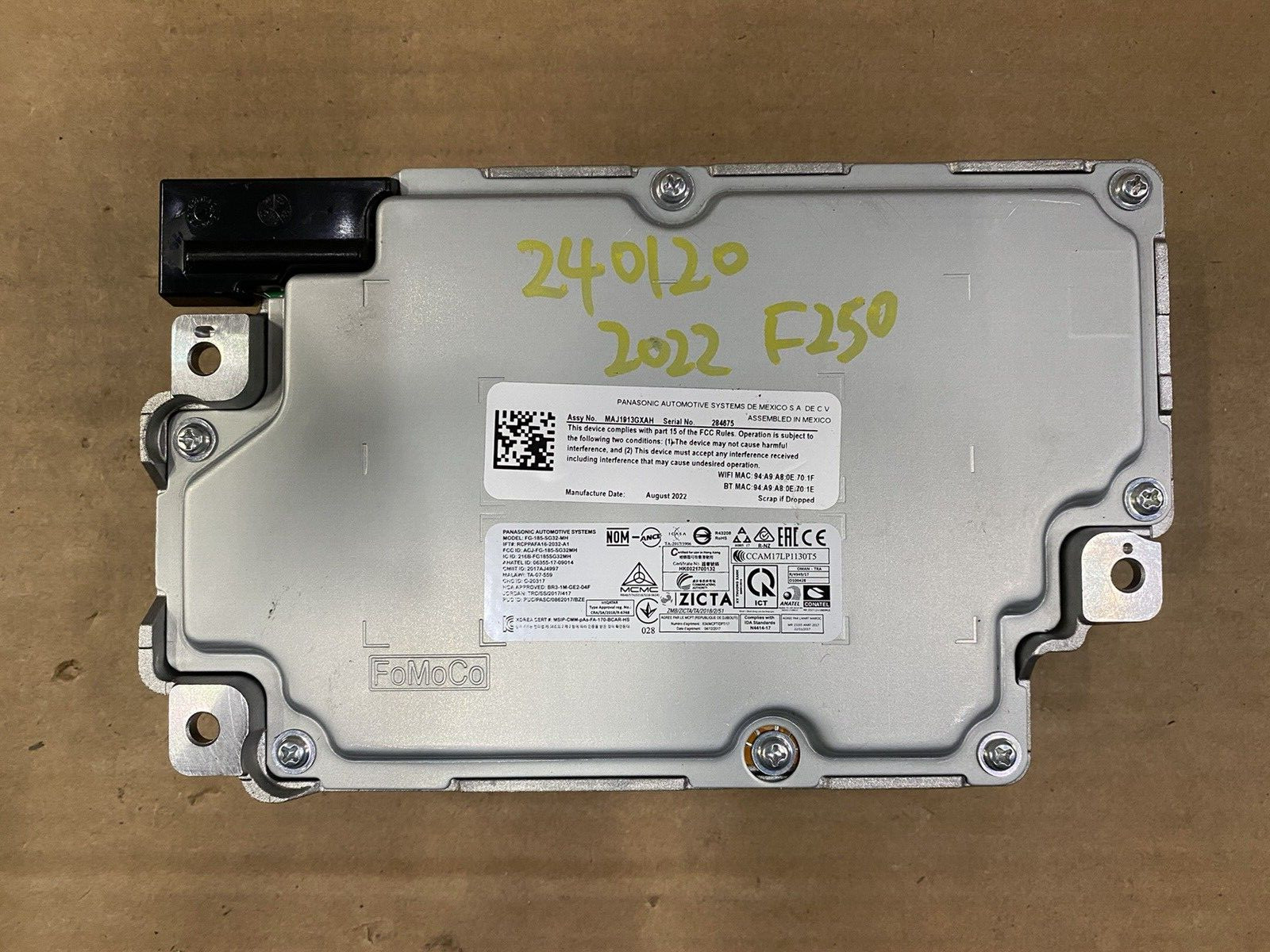 Used 2020-2022 Ford F250 4.2" Screen Radio Sync Apim Module Sync3 Oem ...