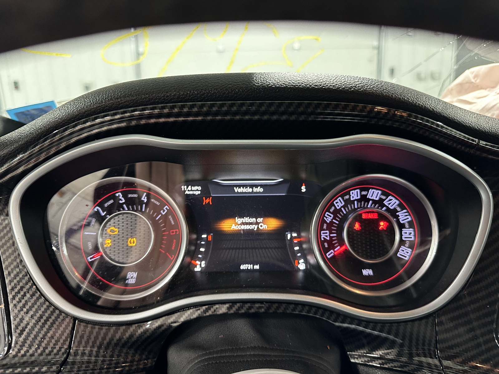 Used 2016 Dodge Challenger Oem 180mph Speedometer Cluster 68281040ab ...