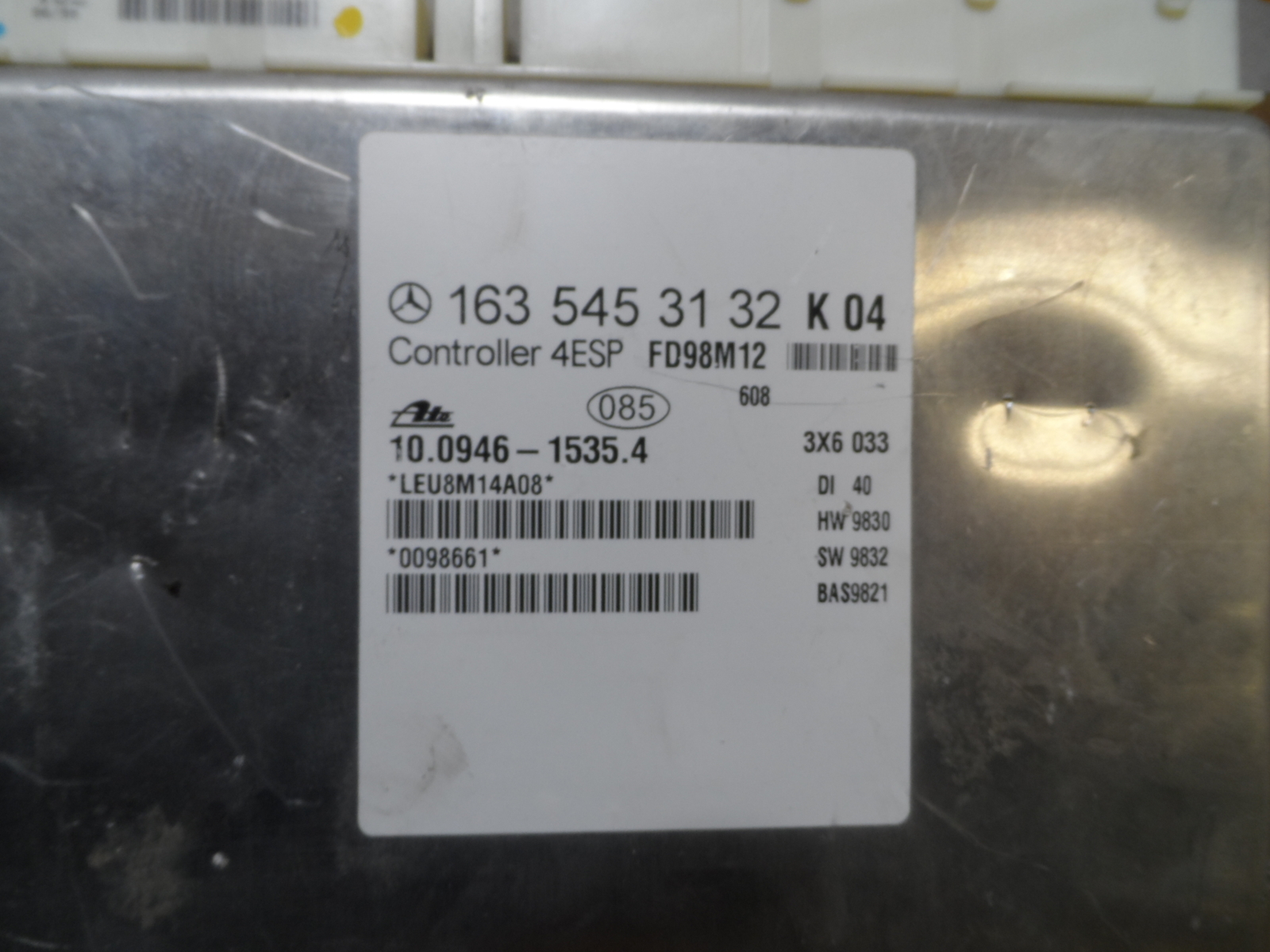 Used 1999 Mercedes-benz Ml 430 #205 Engine Computer Ecm Ecu 163 545 ...