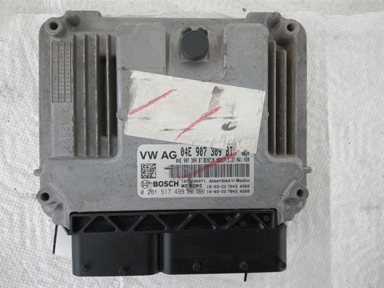 Used 2019-2020 Engine Ecm Cpu Electronic Control Module Id 04e907309bt ...